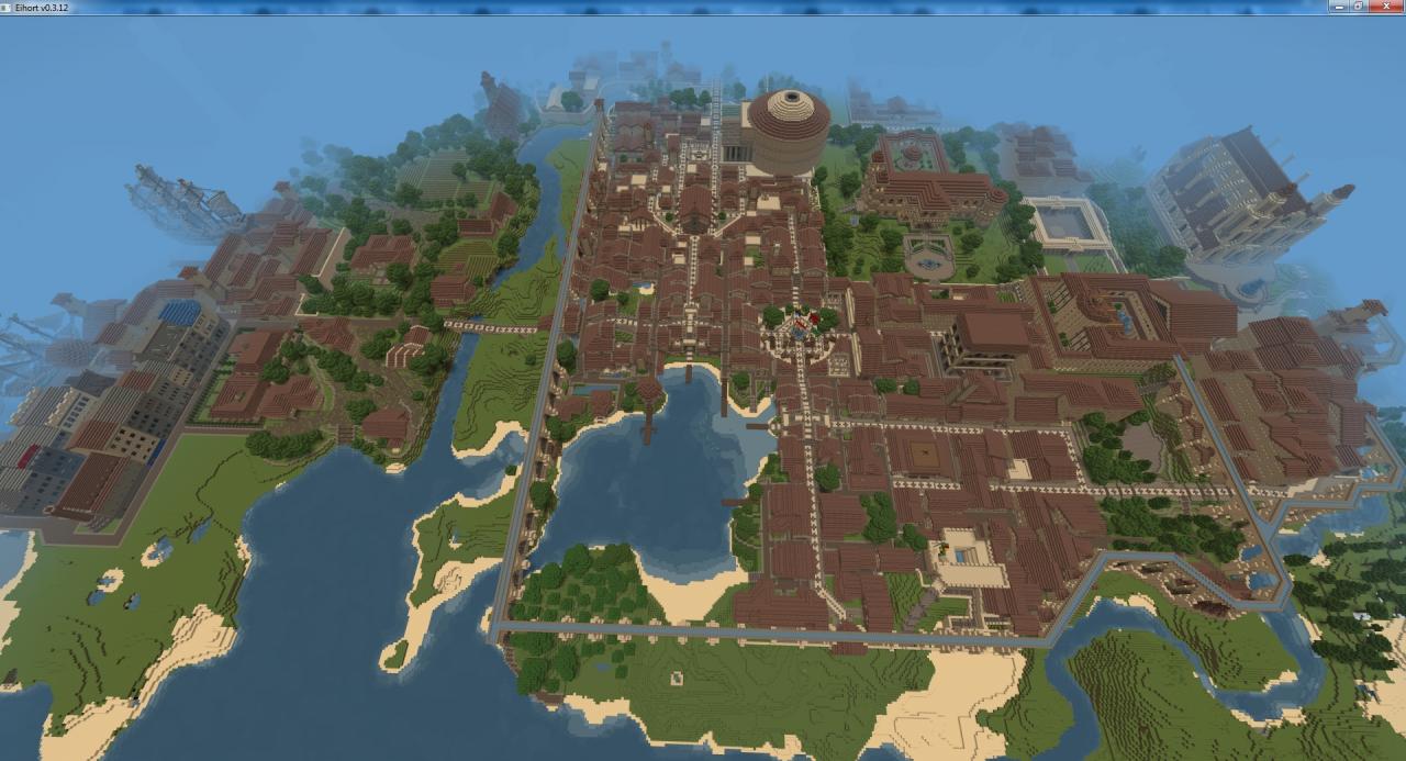 Tuscan Inspired City Minecraft Map