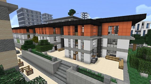 Modern Town House Minecraft Map