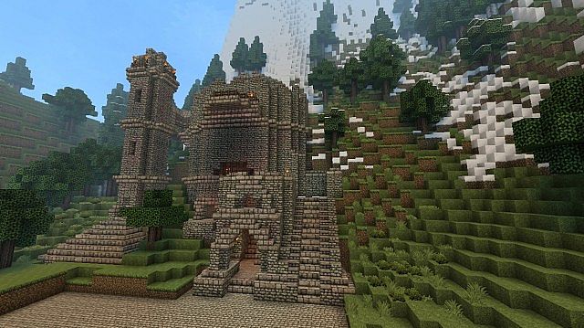 My First Mountainside Keep Minecraft Map