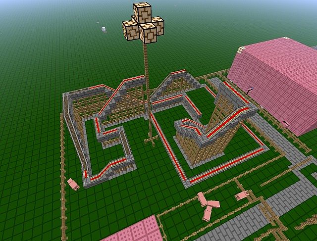 6 Pigs: Pig Themed Amusement Park Minecraft Map