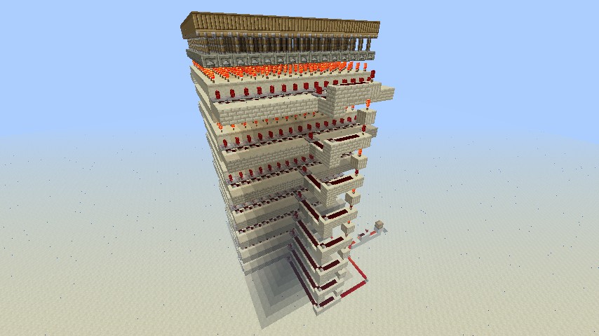 15x15 Piston Floor Minecraft Map