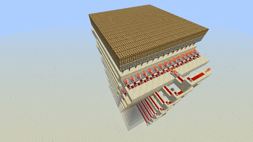 15x15 Piston Floor Minecraft Map