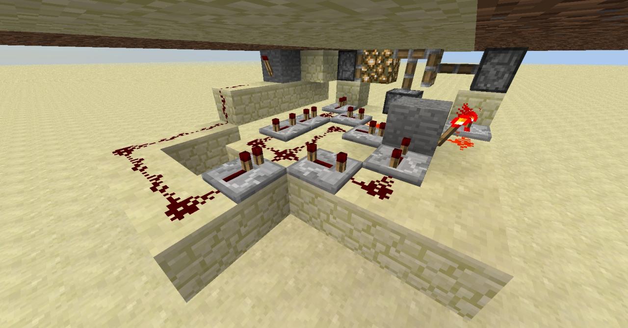 Automatic Walkway Lights [Retractable] Minecraft Map