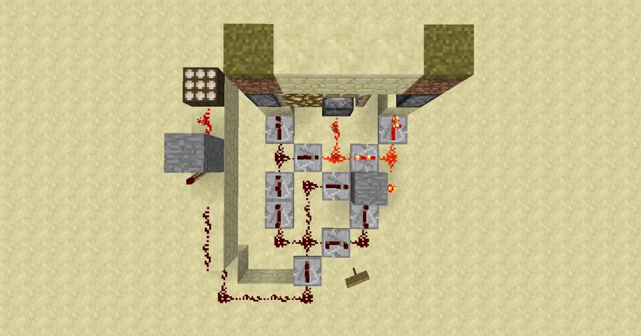 Automatic Walkway Lights [Retractable] Minecraft Map