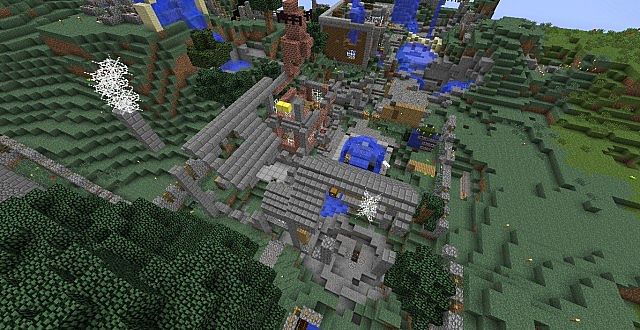 Cobblestone Village| Adventure Map| Zombie Survival Minecraft Map