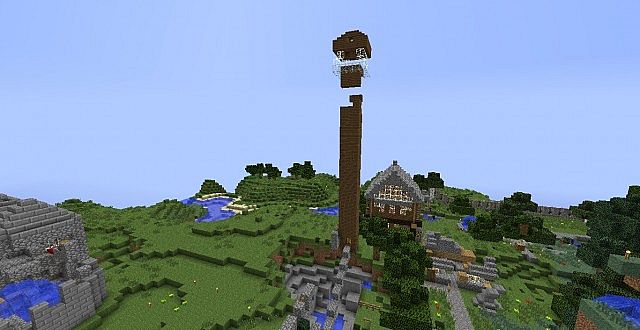 Cobblestone Village| Adventure Map| Zombie Survival Minecraft Map