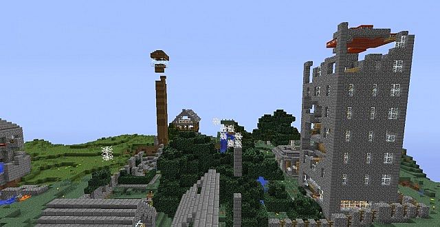 Cobblestone Village| Adventure Map| Zombie Survival Minecraft Map