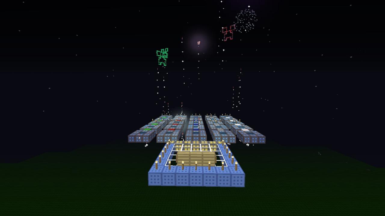 Automatic Firework Display 1.4.6 (NO MODS REQUIRED) Minecraft Map