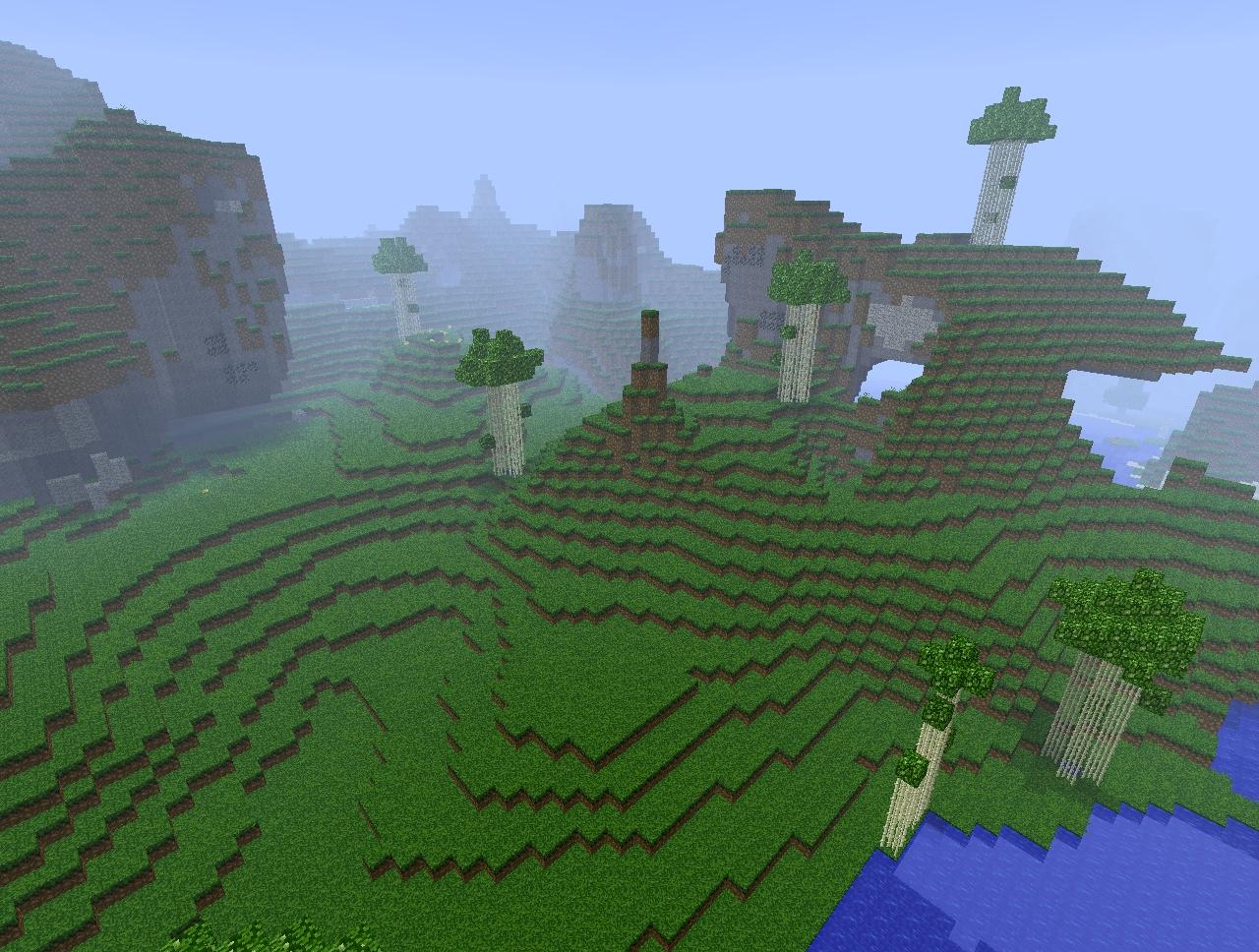 Bamboo forest biome Minecraft Map