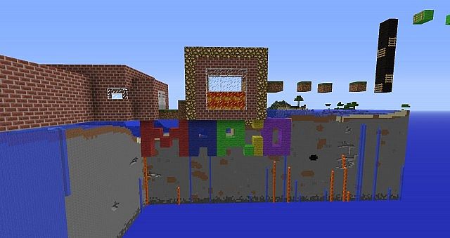 Super Mario Skyfallin' block parkour! Minecraft Map