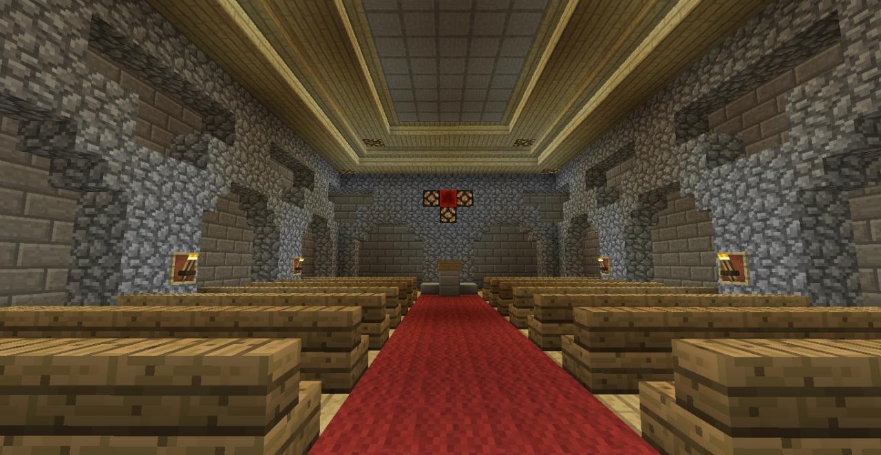 Gothic/Medieval Based Church (13w01a Build) Minecraft Map
