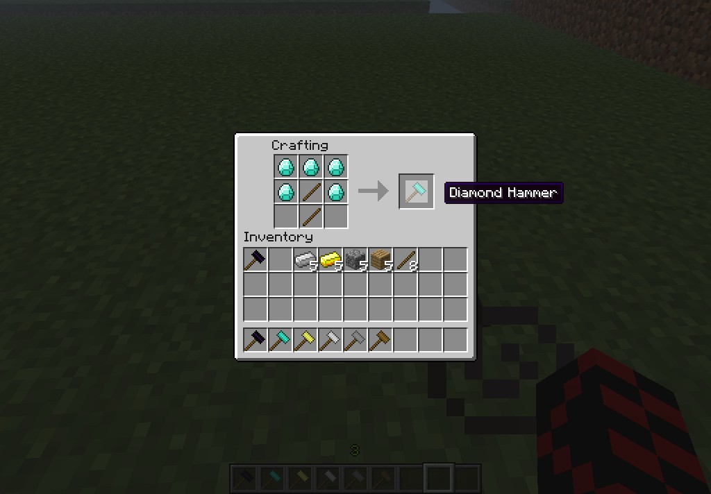 1.5.1 (Forge) Hammers mod (added Coal Hammer) Minecraft Mod