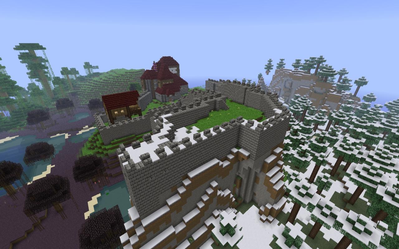 Medieval village and stronghold. [fighterbunny] Minecraft Map