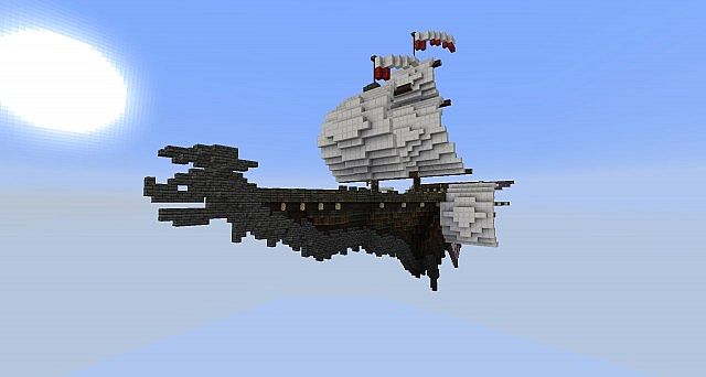 Small Asian Styled Airship Minecraft Map