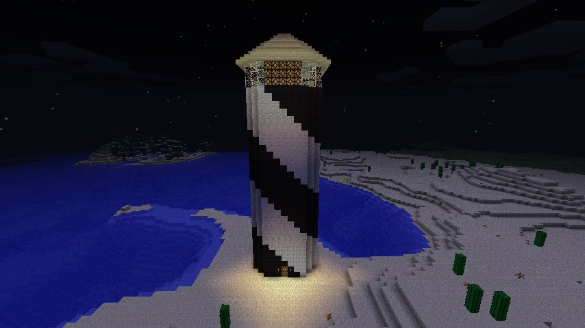 Working Redstone Lighthouse Minecraft Map