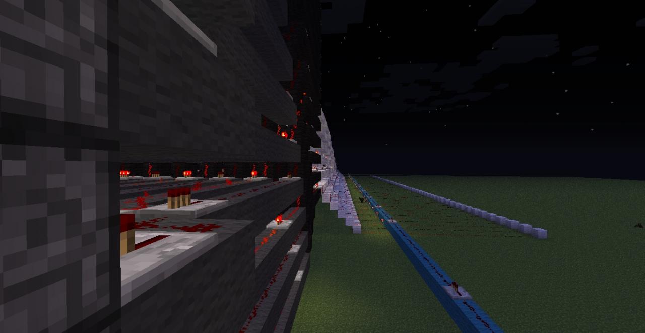 giant piston redstone screen Minecraft Map
