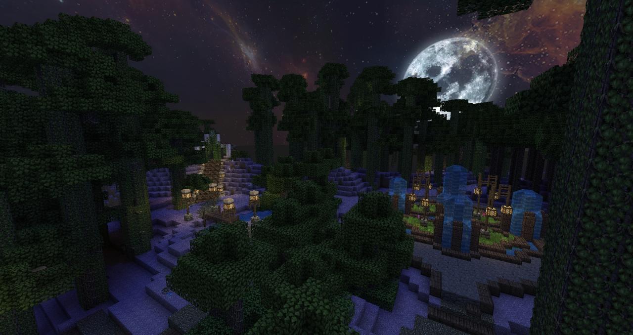 Willow and Brethil (Elven twin Villages) Minecraft Map