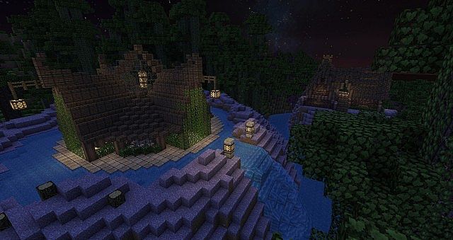 Willow and Brethil (Elven twin Villages) Minecraft Map