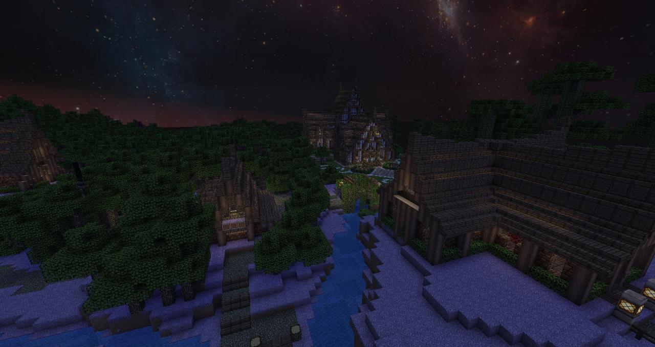 Willow and Brethil (Elven twin Villages) Minecraft Map