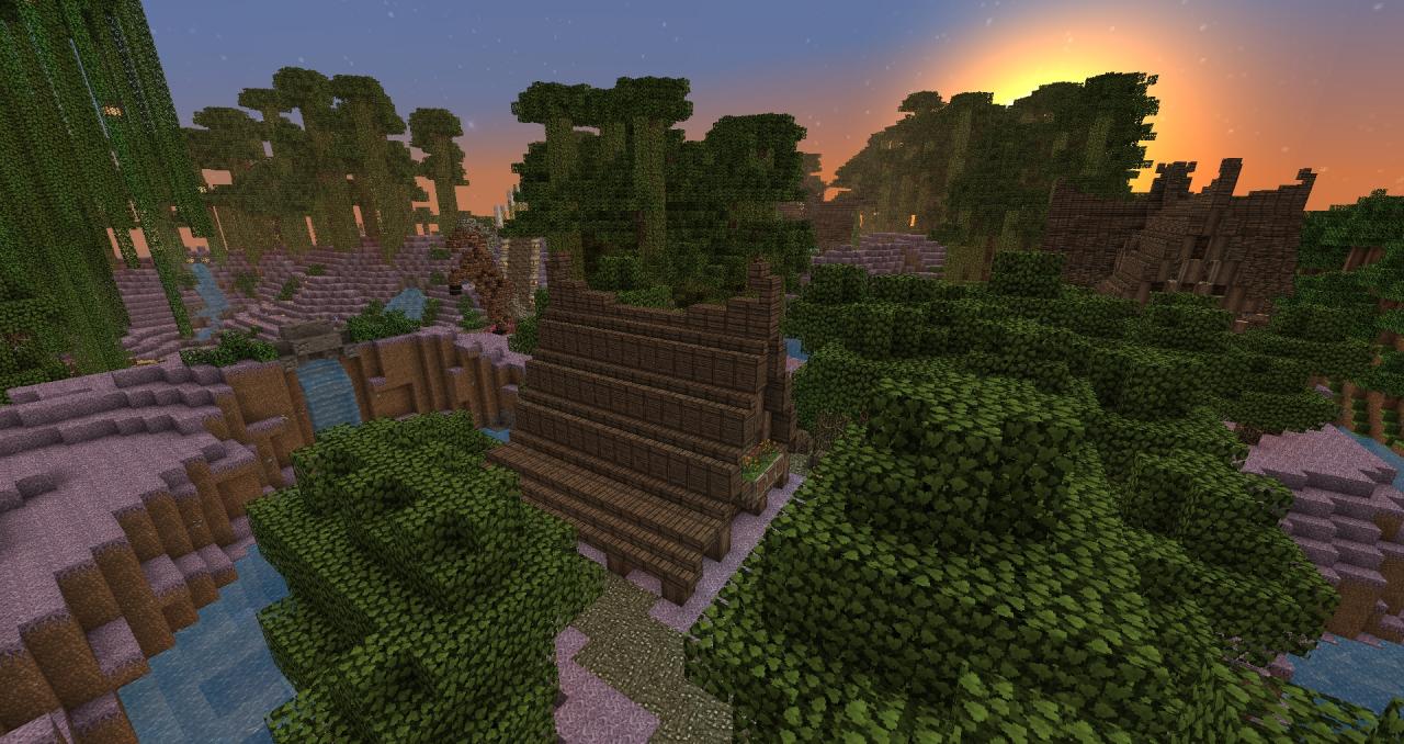 Willow and Brethil (Elven twin Villages) Minecraft Map