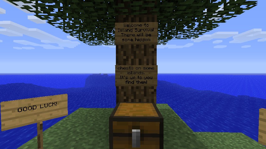 Island Survival ( multiplayer up to 2 players) Minecraft Map