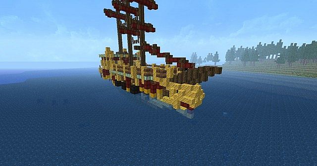 Golden Dragon Boat Minecraft Map