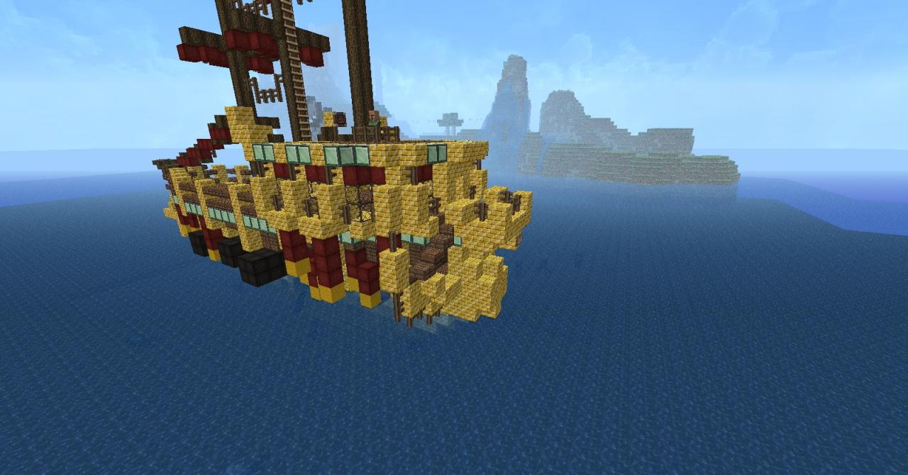 Golden Dragon Boat Minecraft Map