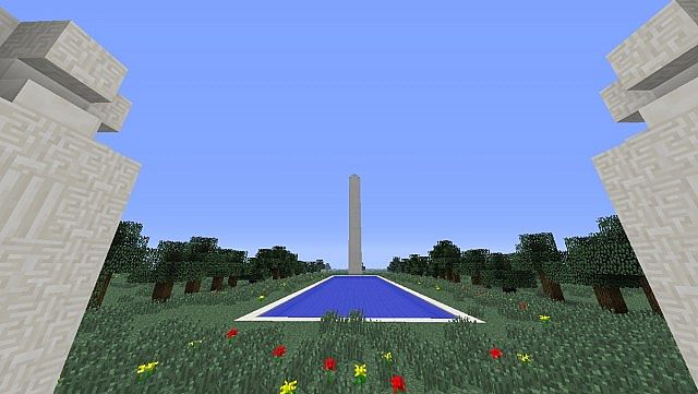 [BUILD] Lincoln Memorial and Washington Monument Minecraft Map