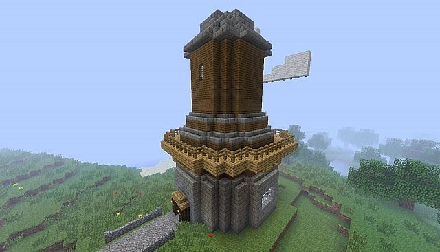 Classic Dutch Windmill Design Minecraft Map