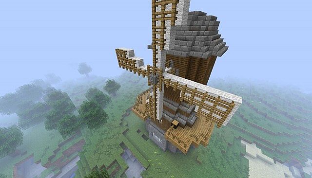 Classic Dutch Windmill Design Minecraft Map