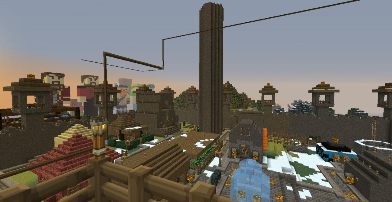 The first world I ever made. Please look Minecraft Map