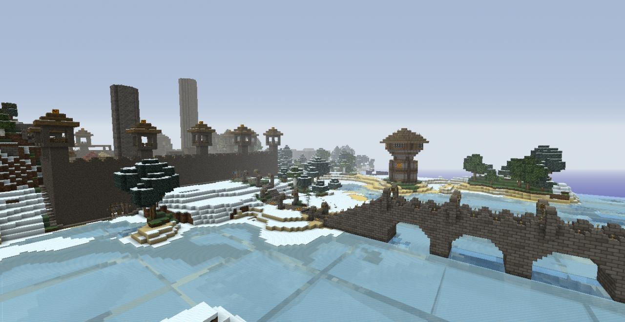 The first world I ever made. Please look Minecraft Map