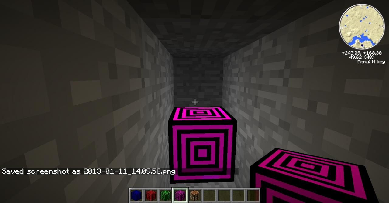 Neon Spiral Blocks Minecraft Mod
