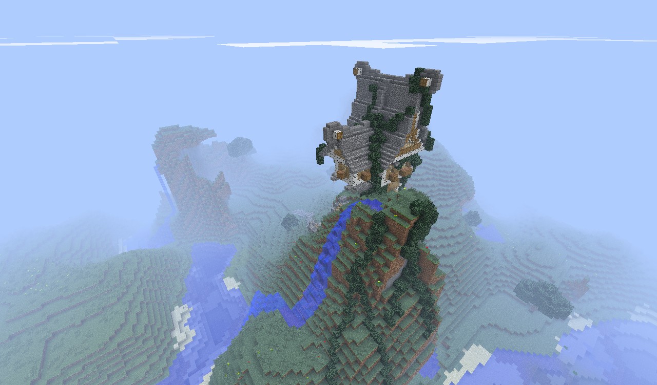 Modernized medieval hill house Minecraft Map