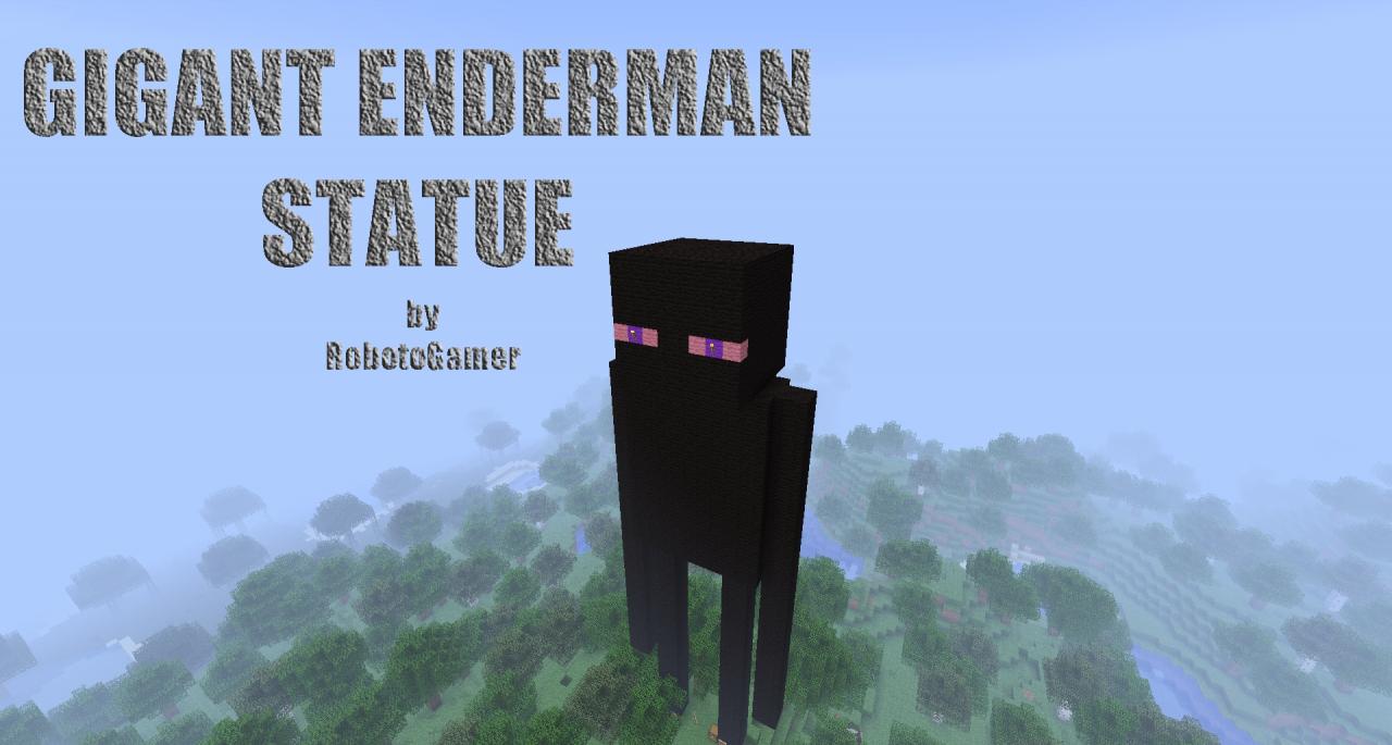 Enderman statue Minecraft Map