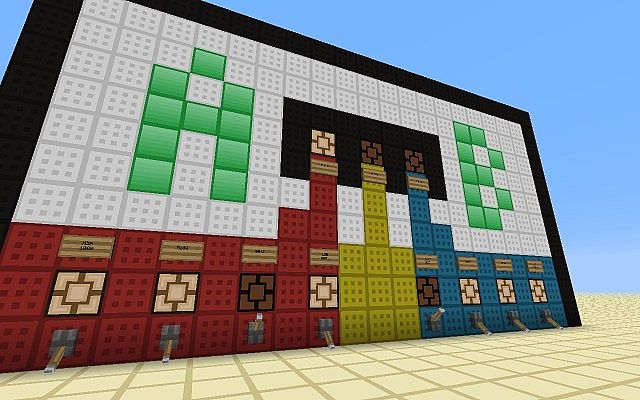 4-bit Binary Comparator Minecraft Map
