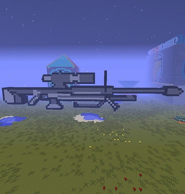 Halo Sniper Rifle and Magnum Minecraft Map