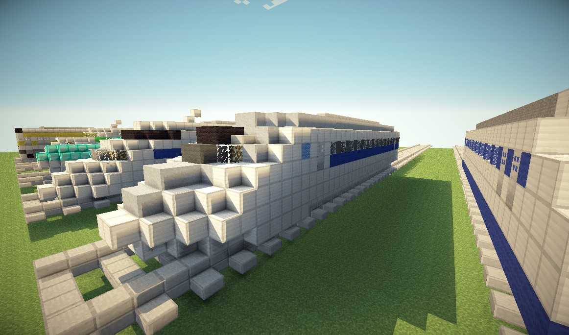 Nozomi 500 系 Series Shinkansen Train 新幹線 Minecraft Map