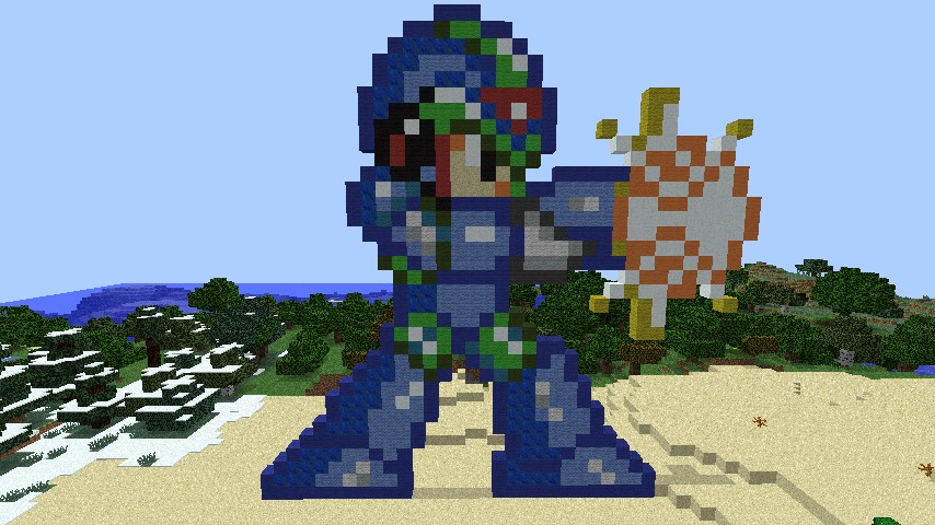 16-bit MegaMan Minecraft Map