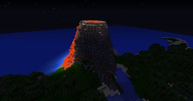 volcano hot house Minecraft Map