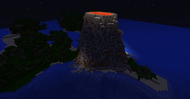 volcano hot house Minecraft Project