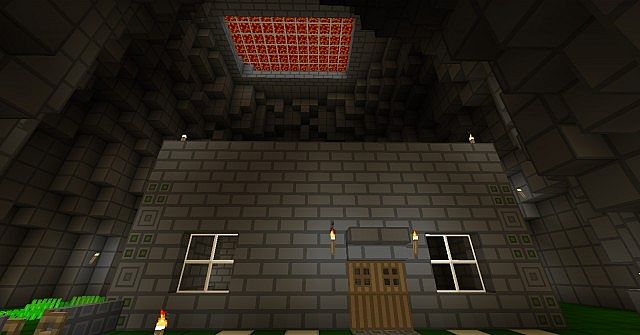 volcano hot house Minecraft Map
