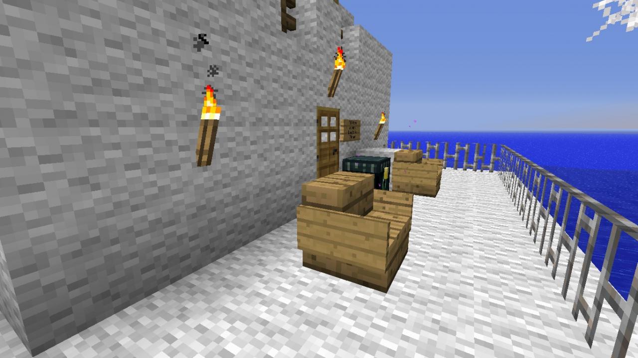 MC Tender. A Modern Minecraft Fishing Boat. Minecraft Map