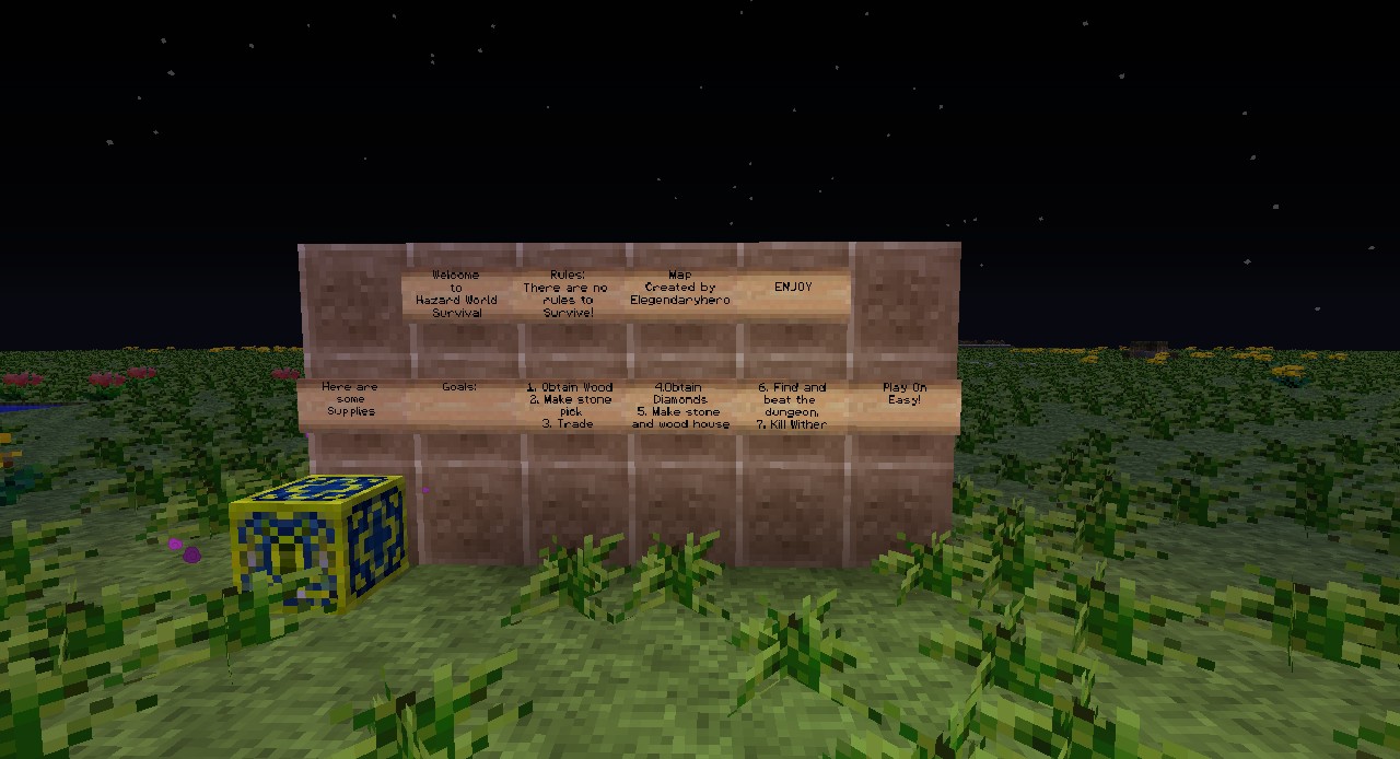 Hazard Survival Minecraft Map