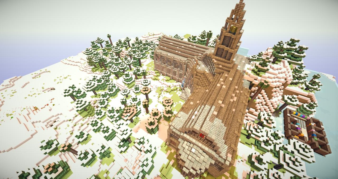 Winter Temple Minecraft Map