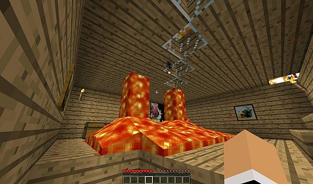 Burning house survival! Minecraft Map