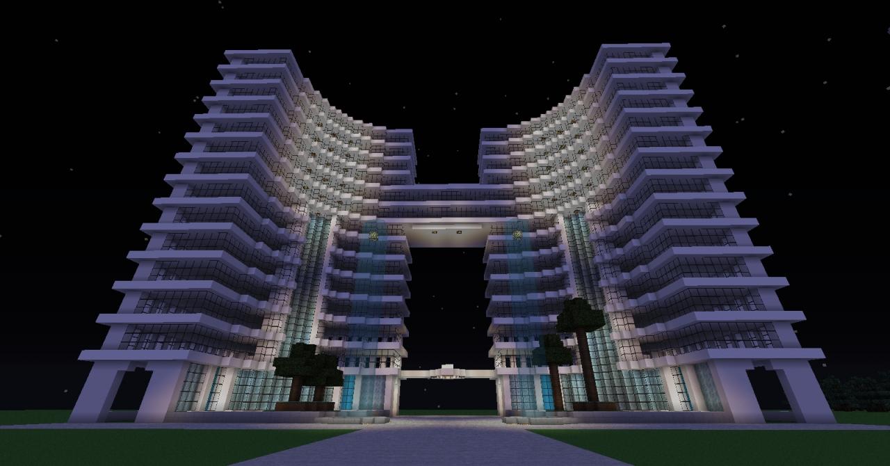 modern hotel 'white tower' by orionn100 Minecraft Map