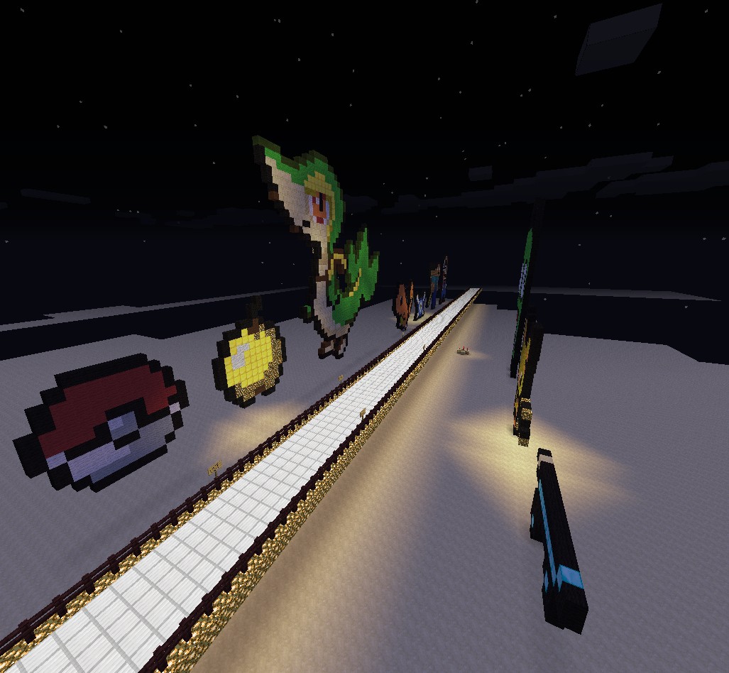 Pixel art Minecraft Map