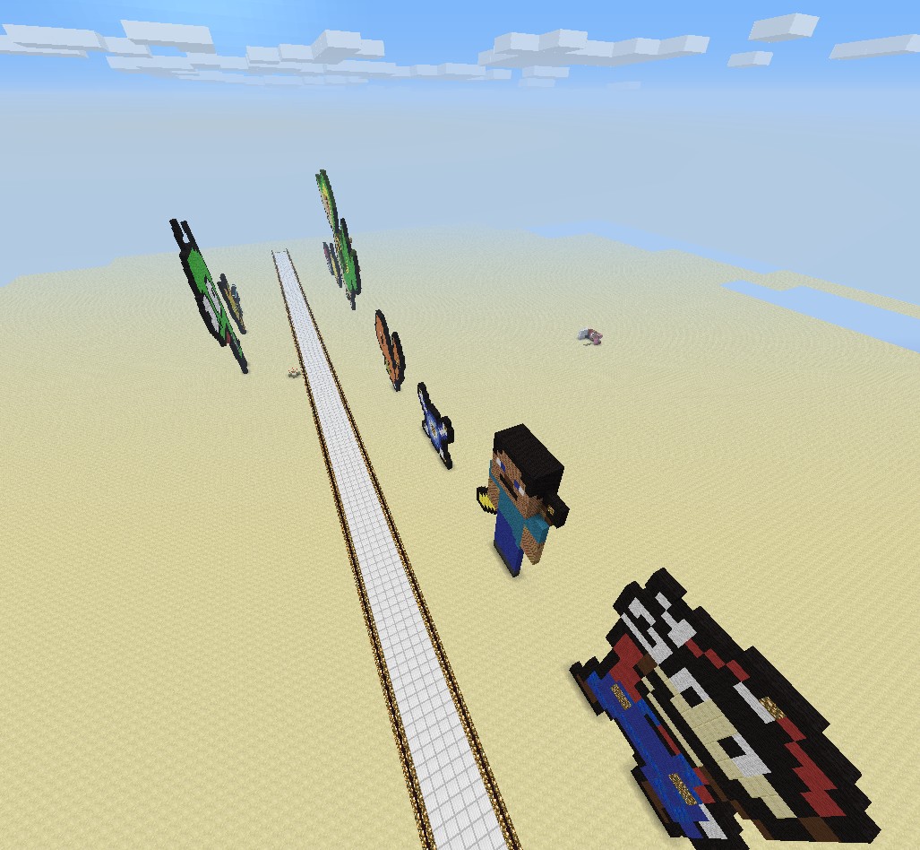 Pixel art Minecraft Map