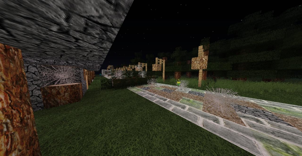 Zombie Survival 'Road Scene' Minecraft Map